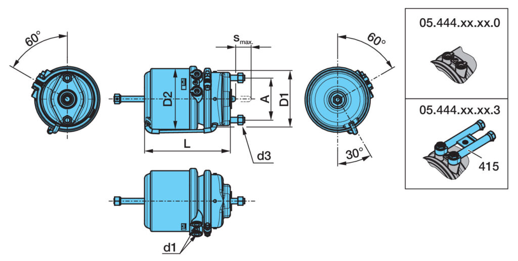 BPW BRAKE CHAMBER TYPE 20 / 24 - GTO Transport and Safety